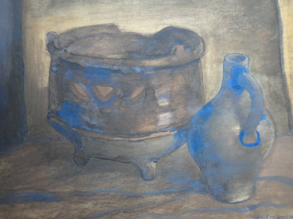 Willem Klijn - Willem Klijn, pastel, 'oud comfoor' Verkocht ...