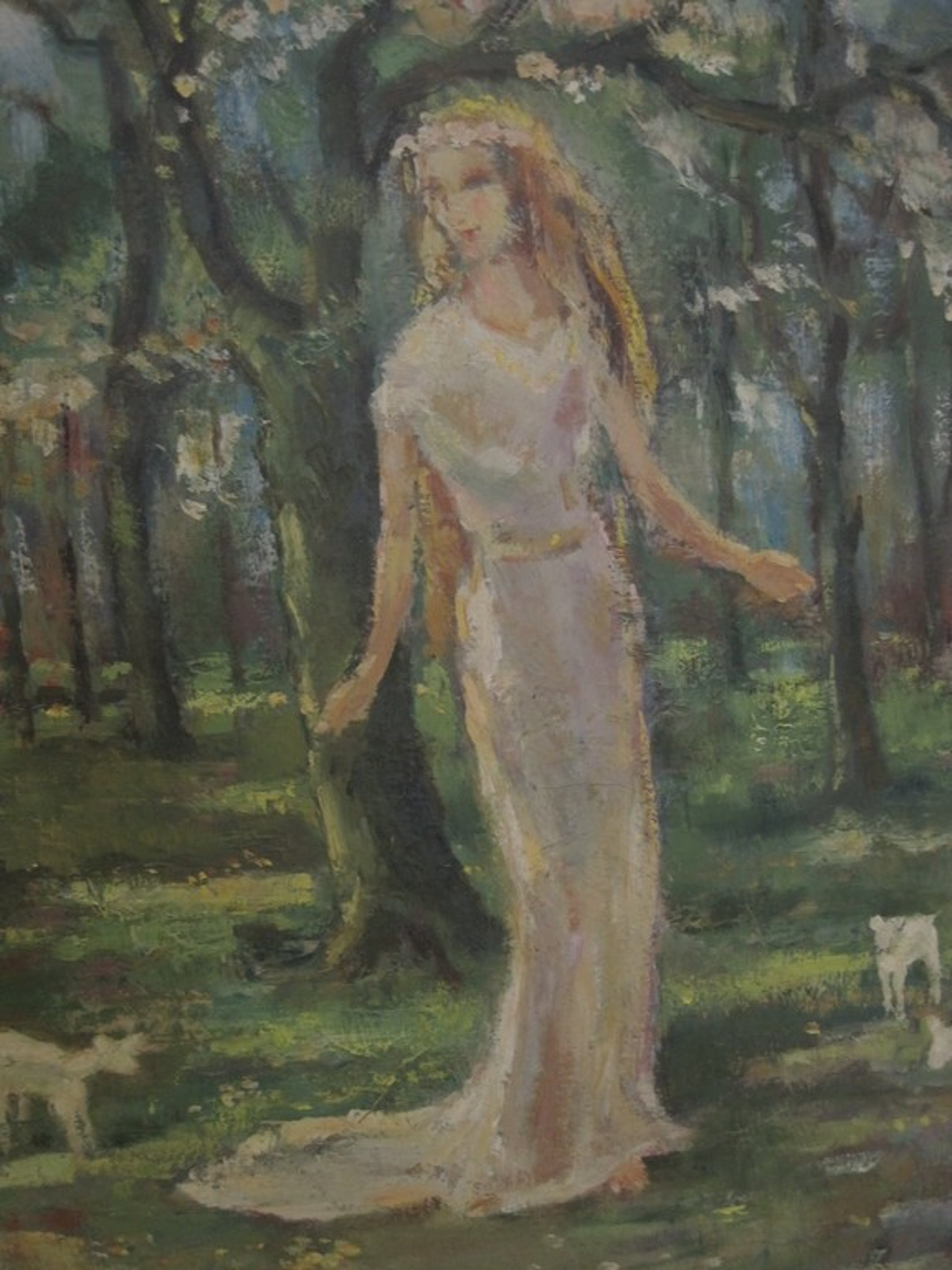 Henk Gorter - Henk Gorter 1908-1974 olieverf surrealisme "Bosnimf" ca ...