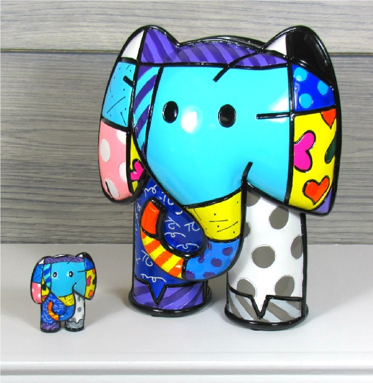 Romero Britto - 2 Elephants India - Limited Edition - oplage 1200 ex ...