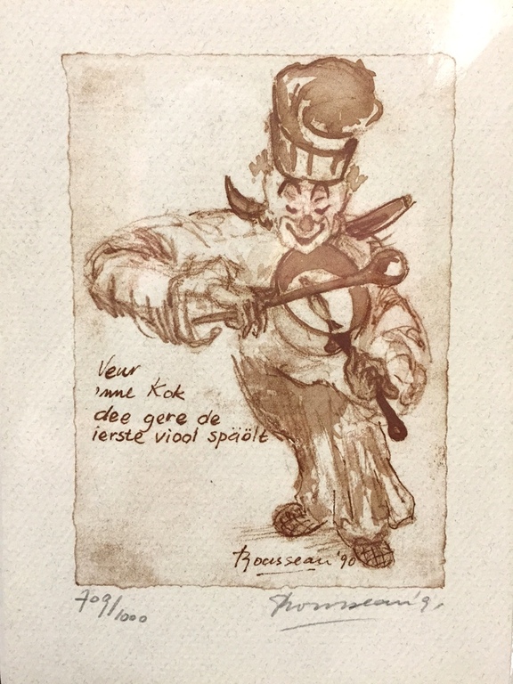 Chrit Rousseau - Crit Rousseau | Kok Speelt Eerste Viool | litho | 709 ...
