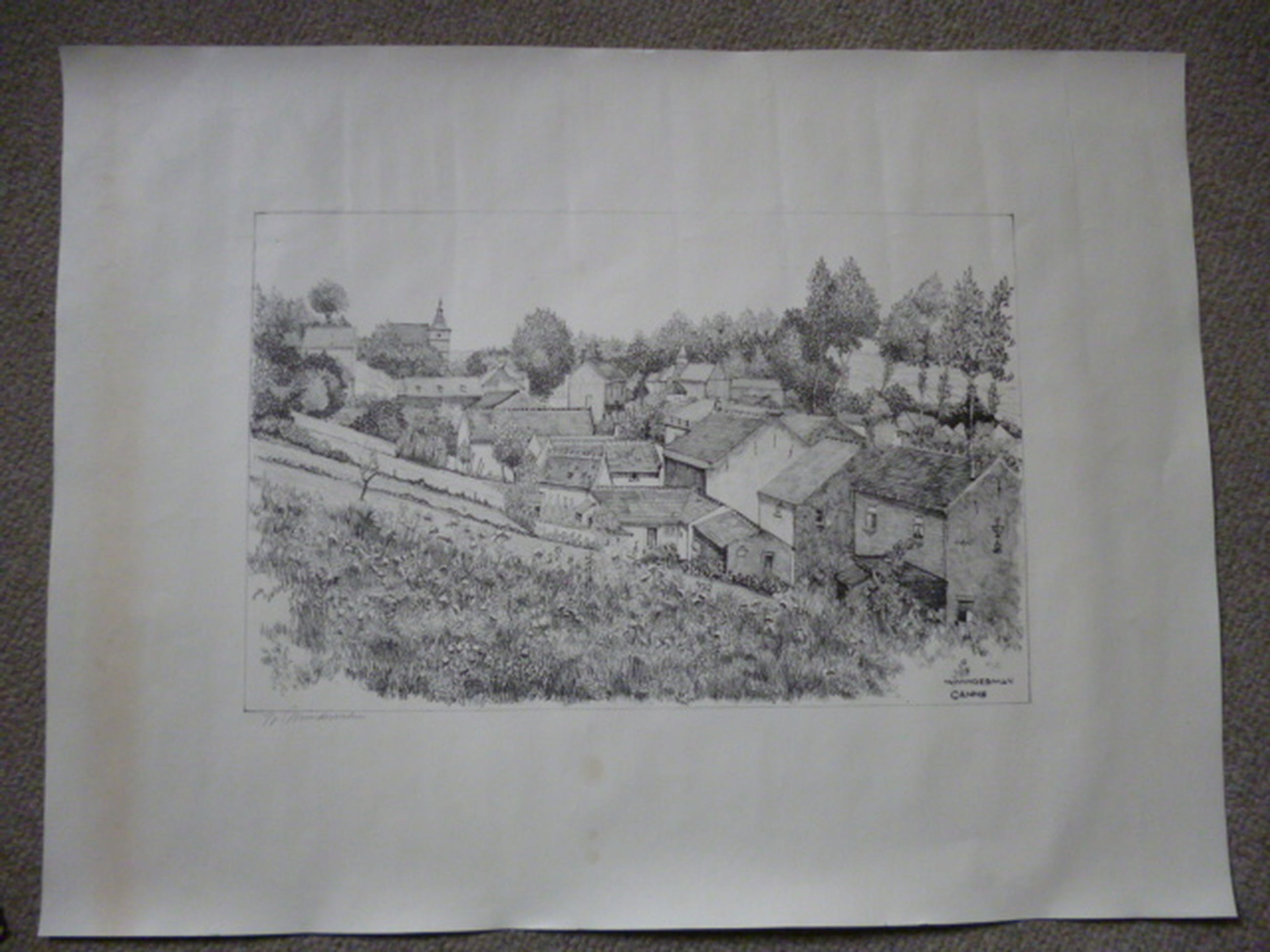 Willem Minderman - litho - Canne Verkocht | Kunstveiling.nl