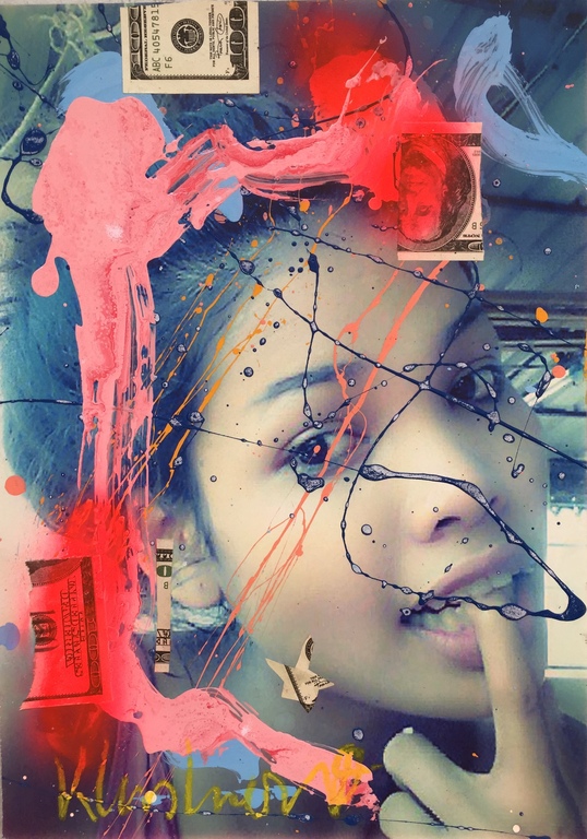 Peter Klashorst - Peter Klashorst - Portret Verkocht | Kunstveiling.nl