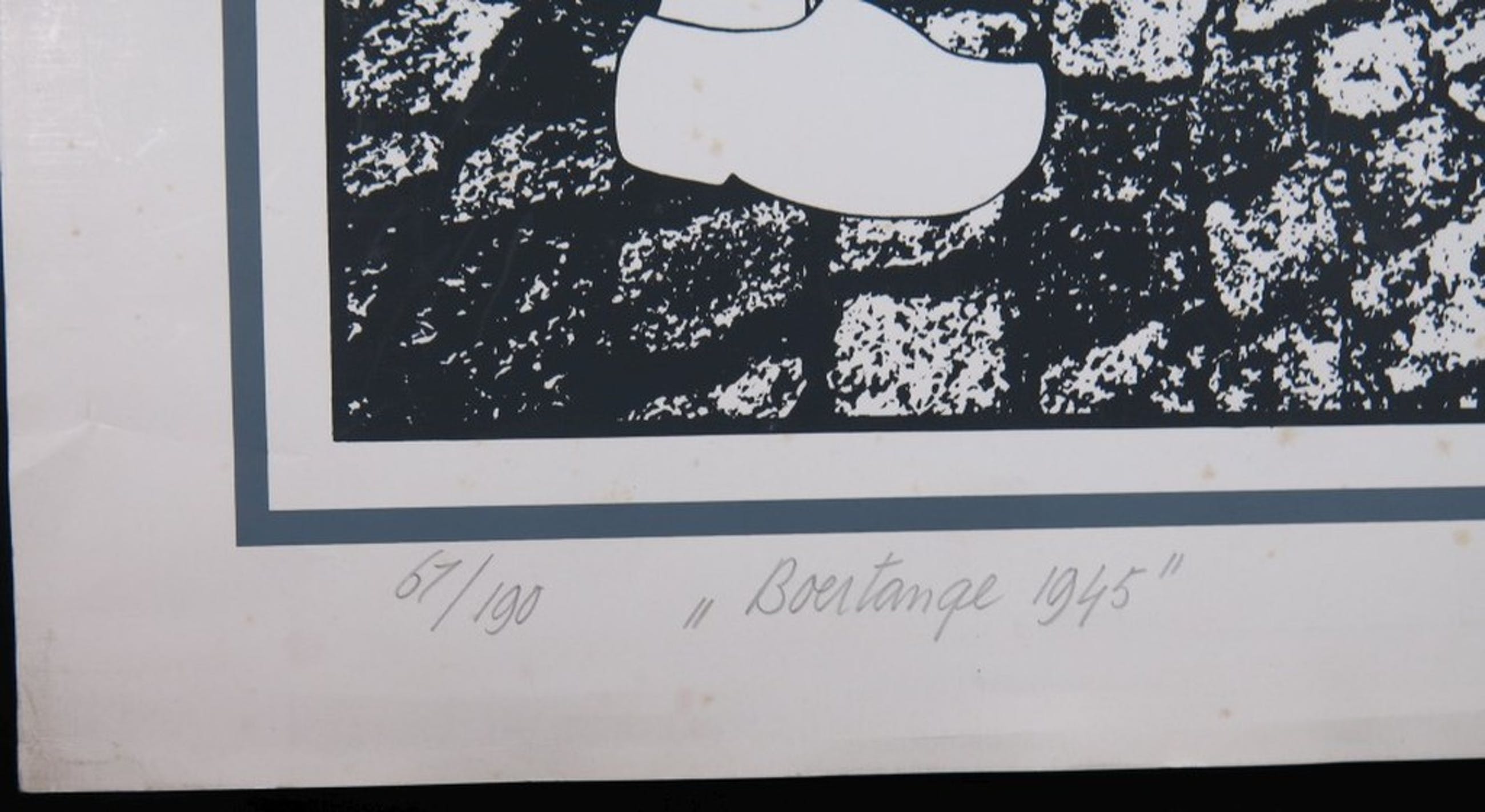 Ger Siks - Ger Siks: Zeefdruk, Boertange 1945 Verkocht | Kunstveiling.nl