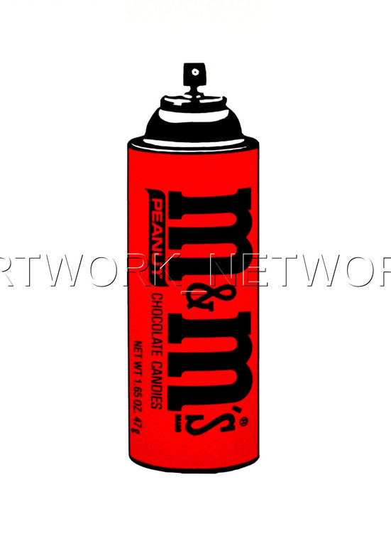 Large Print Painting "M&Ms Spray" Signed Numbered A/P or 1 to 100 with ...