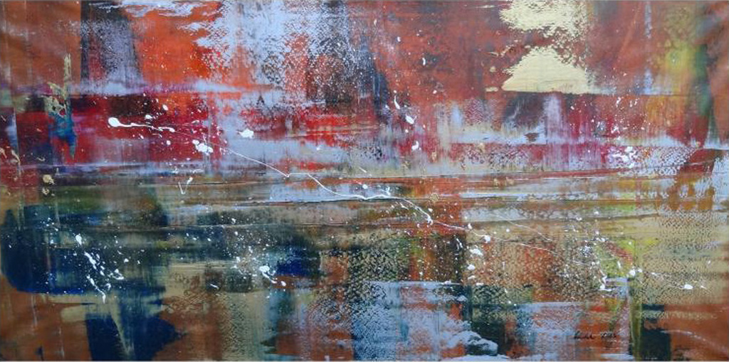 Marcel Wehl, acryl op doek, abstract werk (XXL Formaat!) Verkocht | Kunstveiling.nl