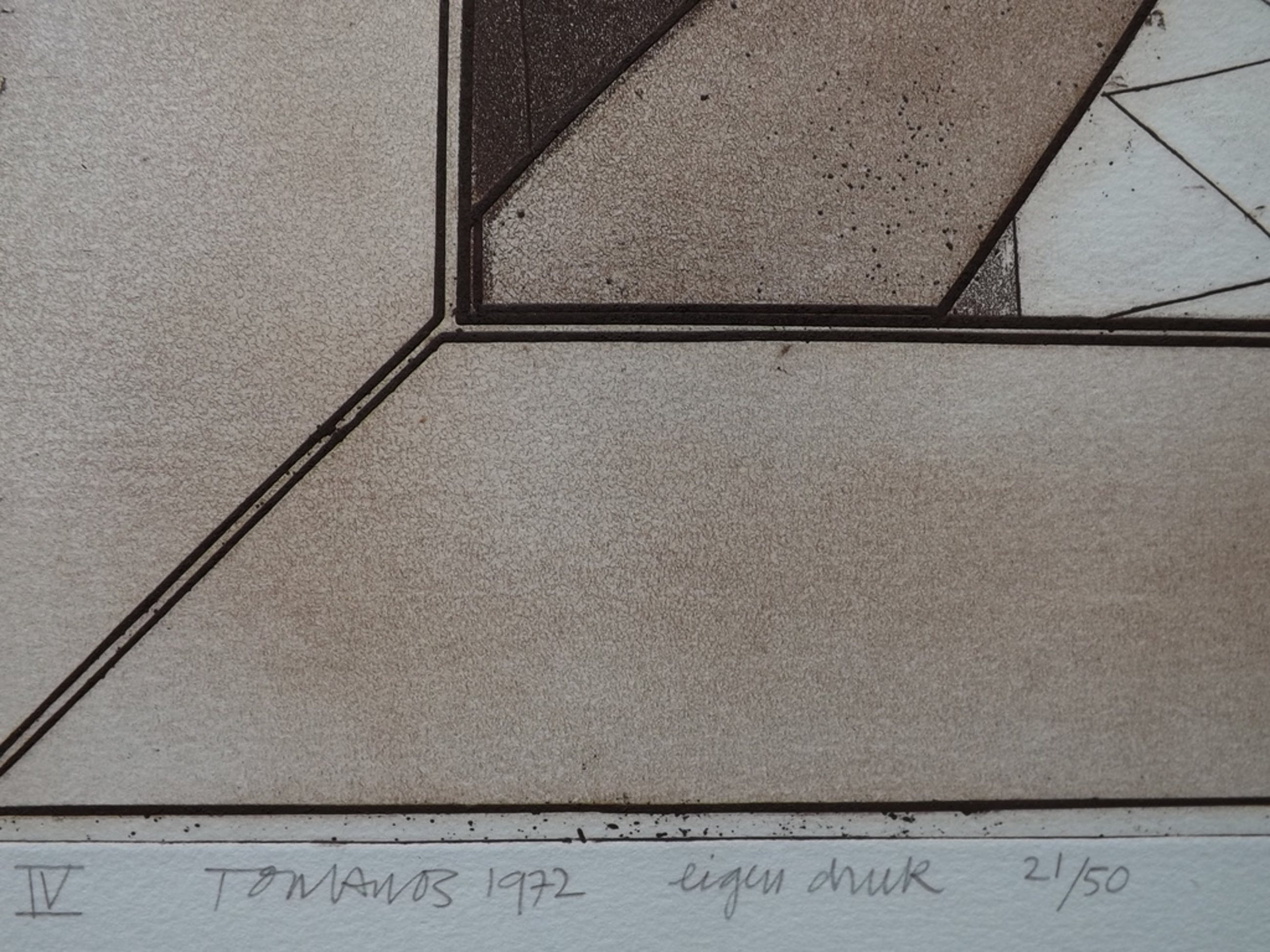 Ton van Os - Ton van Os - Ets Aquatint IV Verkocht | Kunstveiling.nl