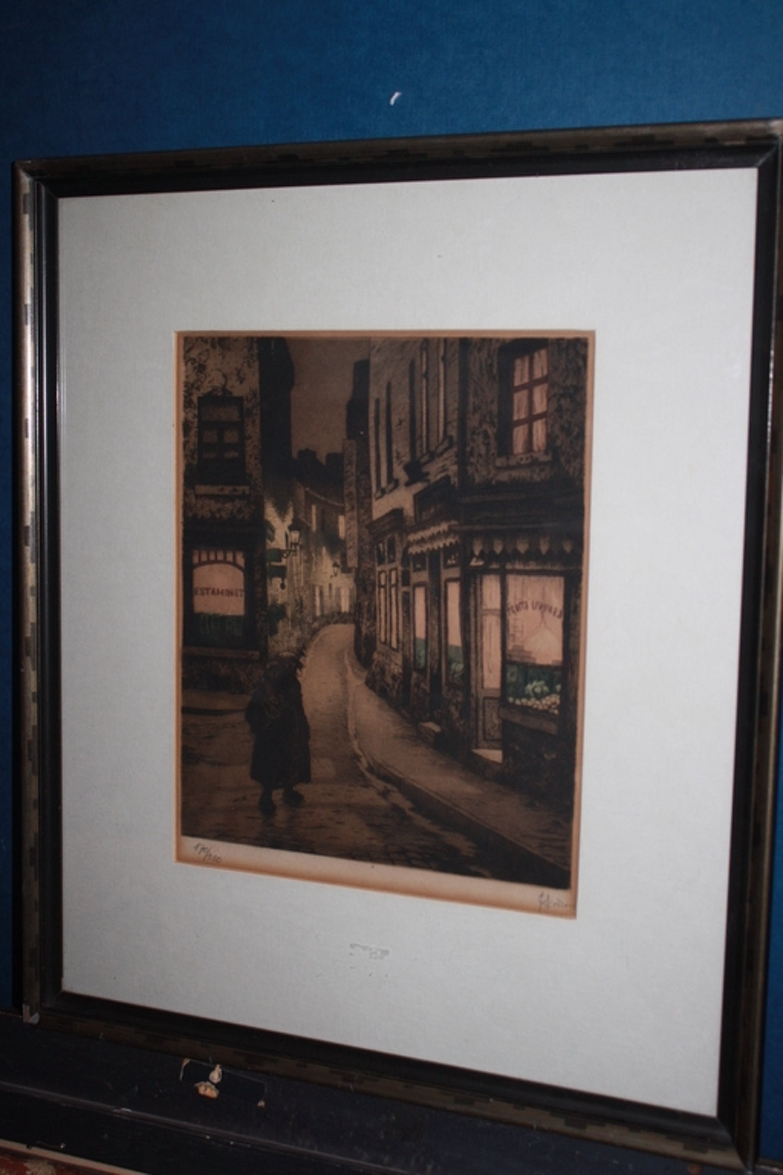 Jef Codron - JEF CODRON - PERSOON IN VERLICHT STRAATJE Verkocht ...