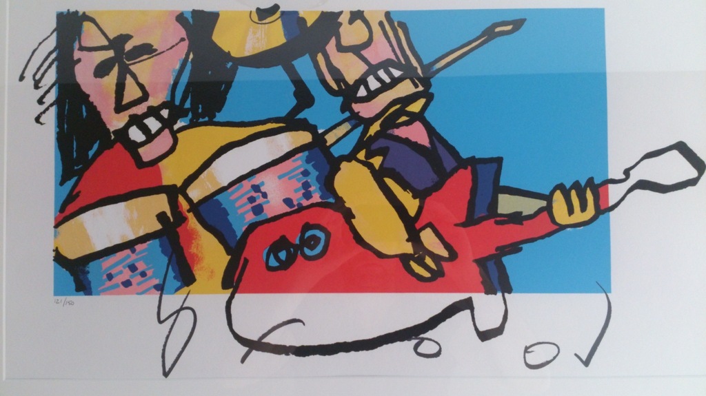 Herman Brood, zeefdruk, 'Free Pop' Verkocht | Kunstveiling.nl