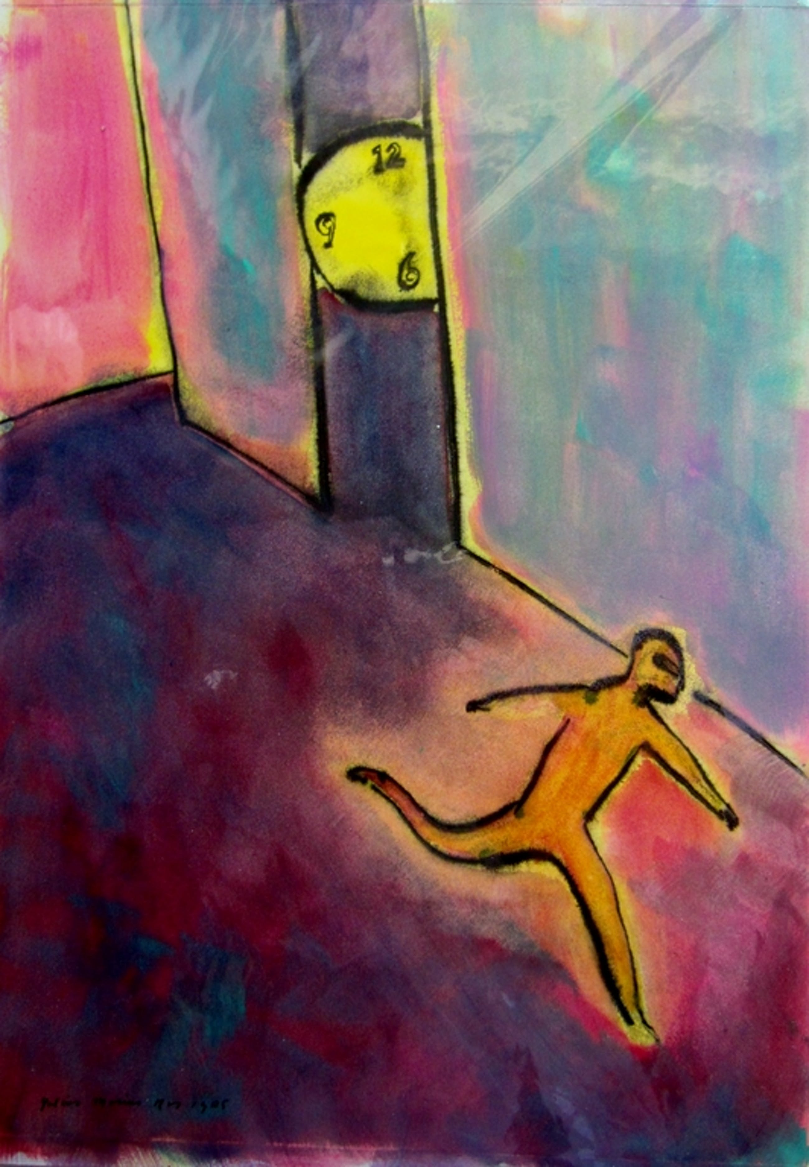 Julius Marius Ros (Den Haag, 1952) - 2x aquarel 1985 Verkocht ...