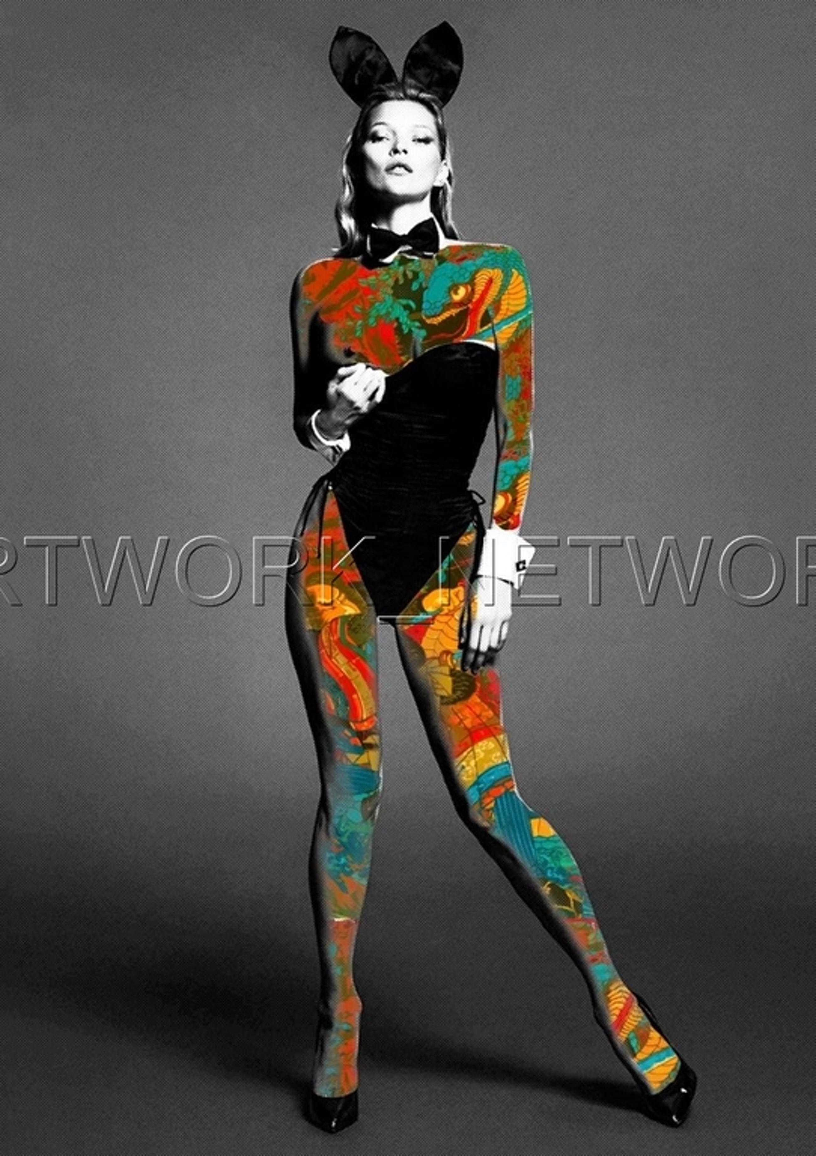 Large Print Painting "Kate Moss Tatoo" Signed Numbered A/P or 1 to 100 ...