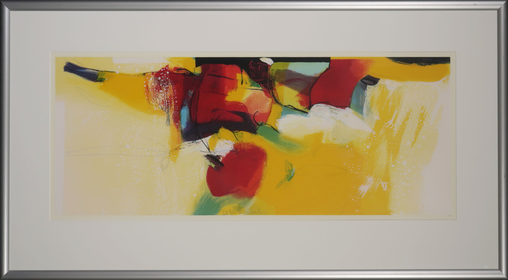 Pieter Vermeulen - Pieter Vermeulen: Zeefdruk, Kersenschaal - Ingelijst ...