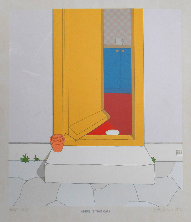 Jeffery Edwards, zeefdruk uit 1970, Artist proof. Verkocht ...