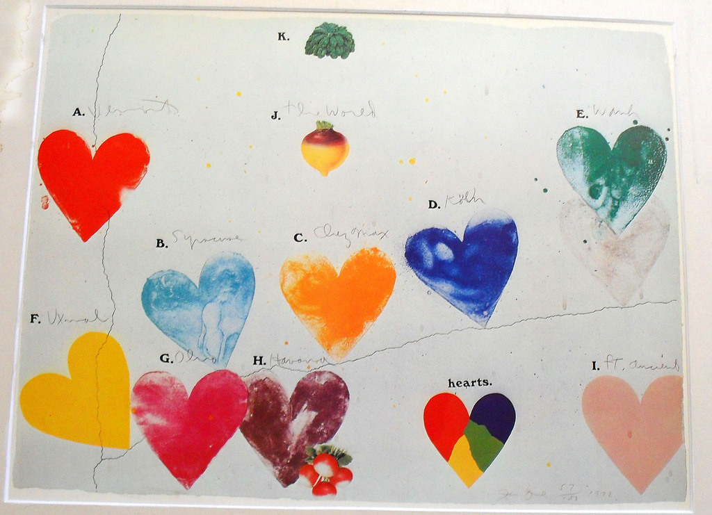 Jim Dine - Jim Dine / Hearts 1972 / Pop Art / drukgesigneerd Verkocht ...