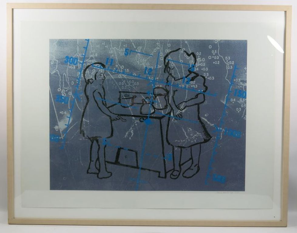 Anne Semler - Anne Semler: Zeefdruk, Fornuisje - Ingelijst (groot ...