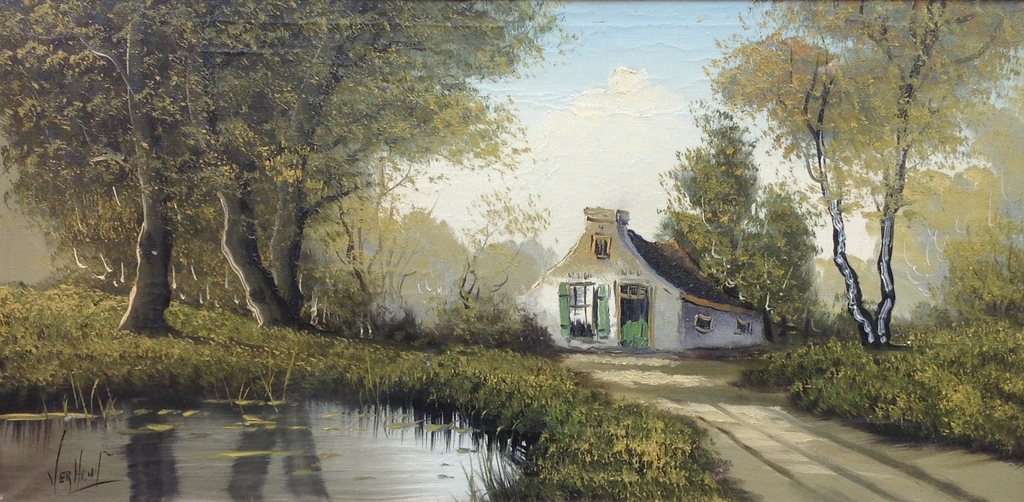 Jan Verheul - Jan Verheul, Huisje in het bos Verkocht | Kunstveiling.nl