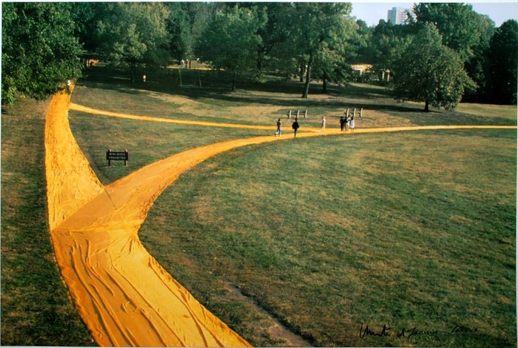 Christo - CHRISTO, "Wrapped Walkways" ,gesigneerd door Christo én ...