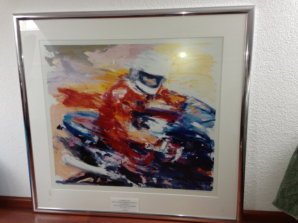 Frank Gude - FRANK GUDE, Zeefdruk, Motorrijder Verkocht | Kunstveiling.nl