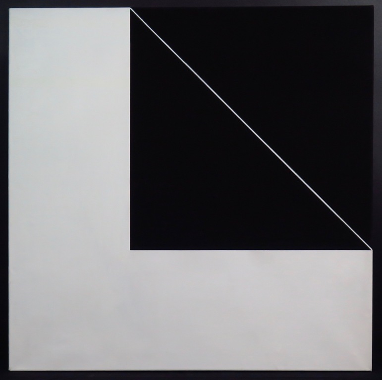 Wim Smits - Wim Smits: Acryl op doek, Geometrische compositie (zwart ...