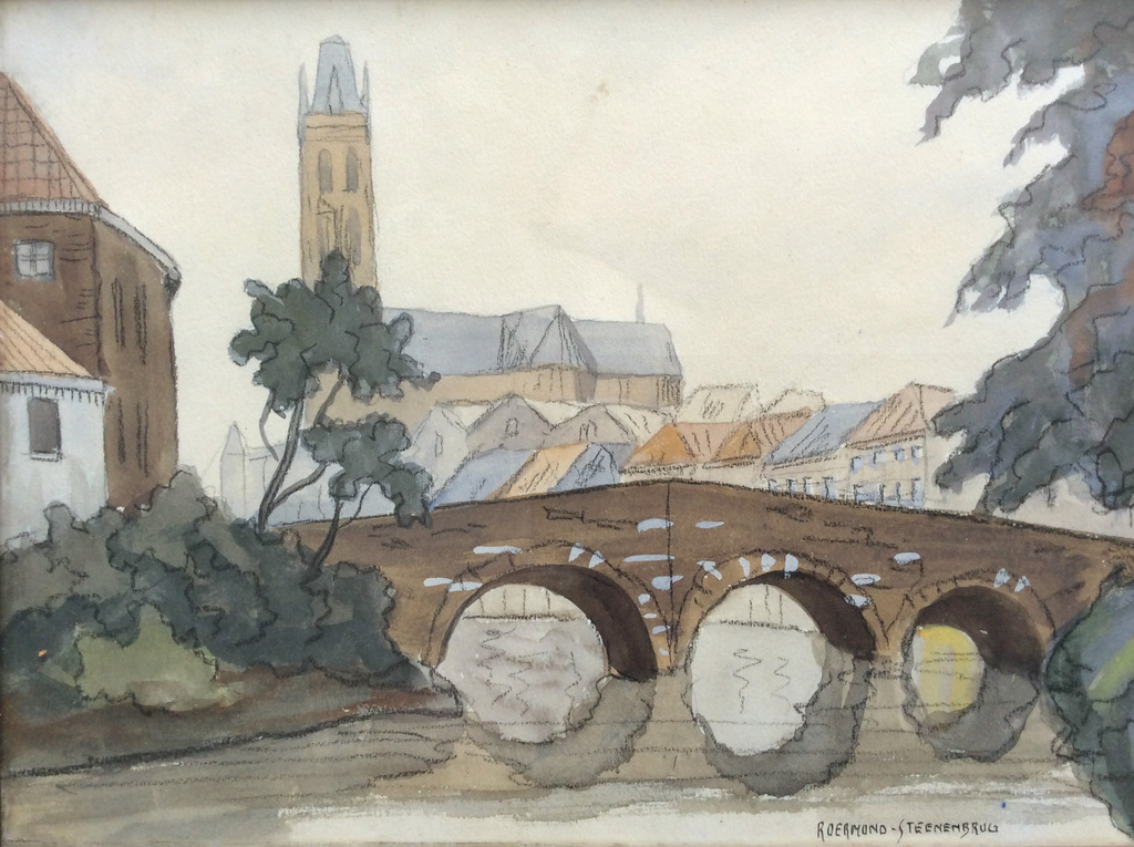 Niet of onleesbaar gesigneerd - Onbekende kunstenaar - Roermond ...