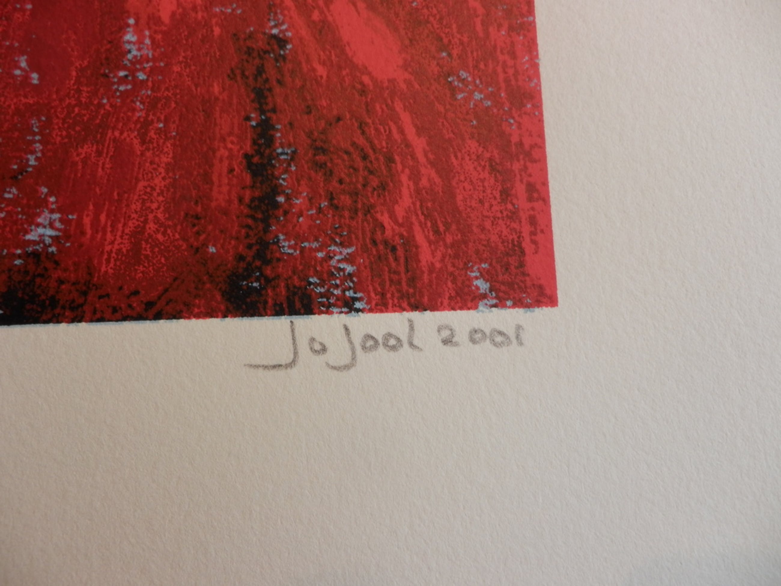 Jose van Gool - JOSE van GOOL Zeefdruk DAME IN RODE JAPON ...