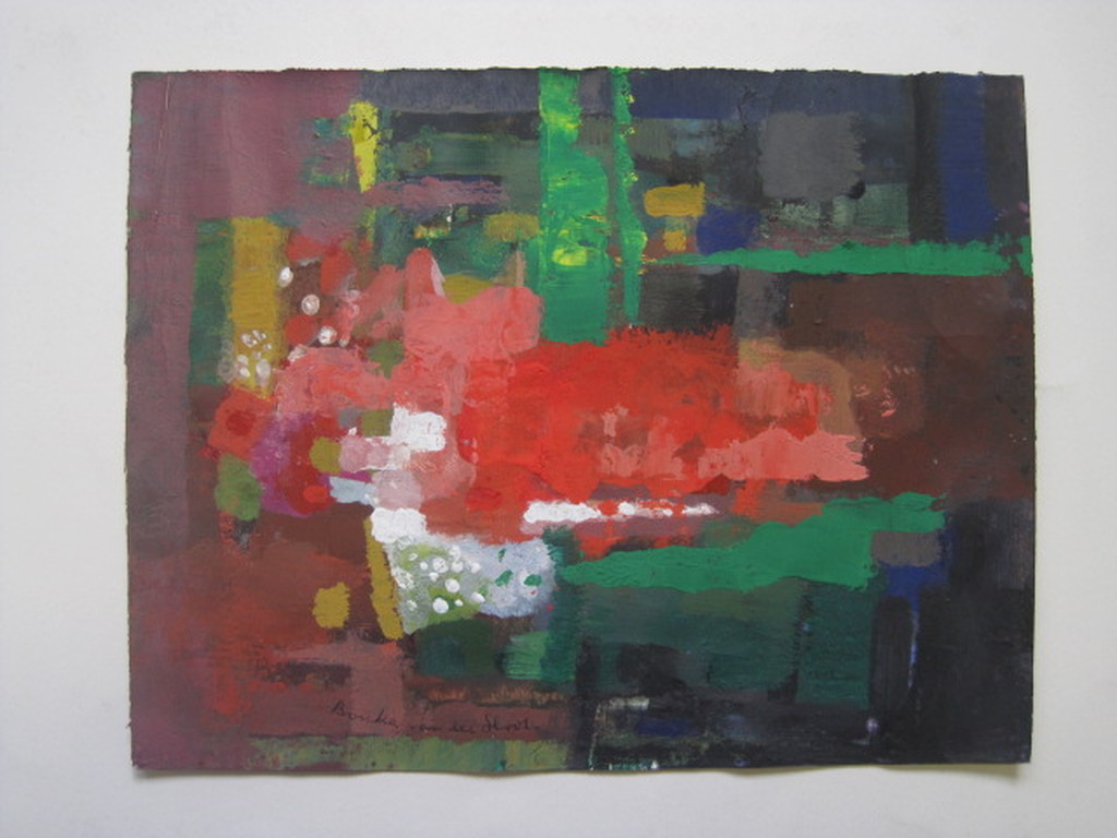 Bouke van der Sloot - Zeldzame ABSTRACTE Gouache van Bouke van der ...
