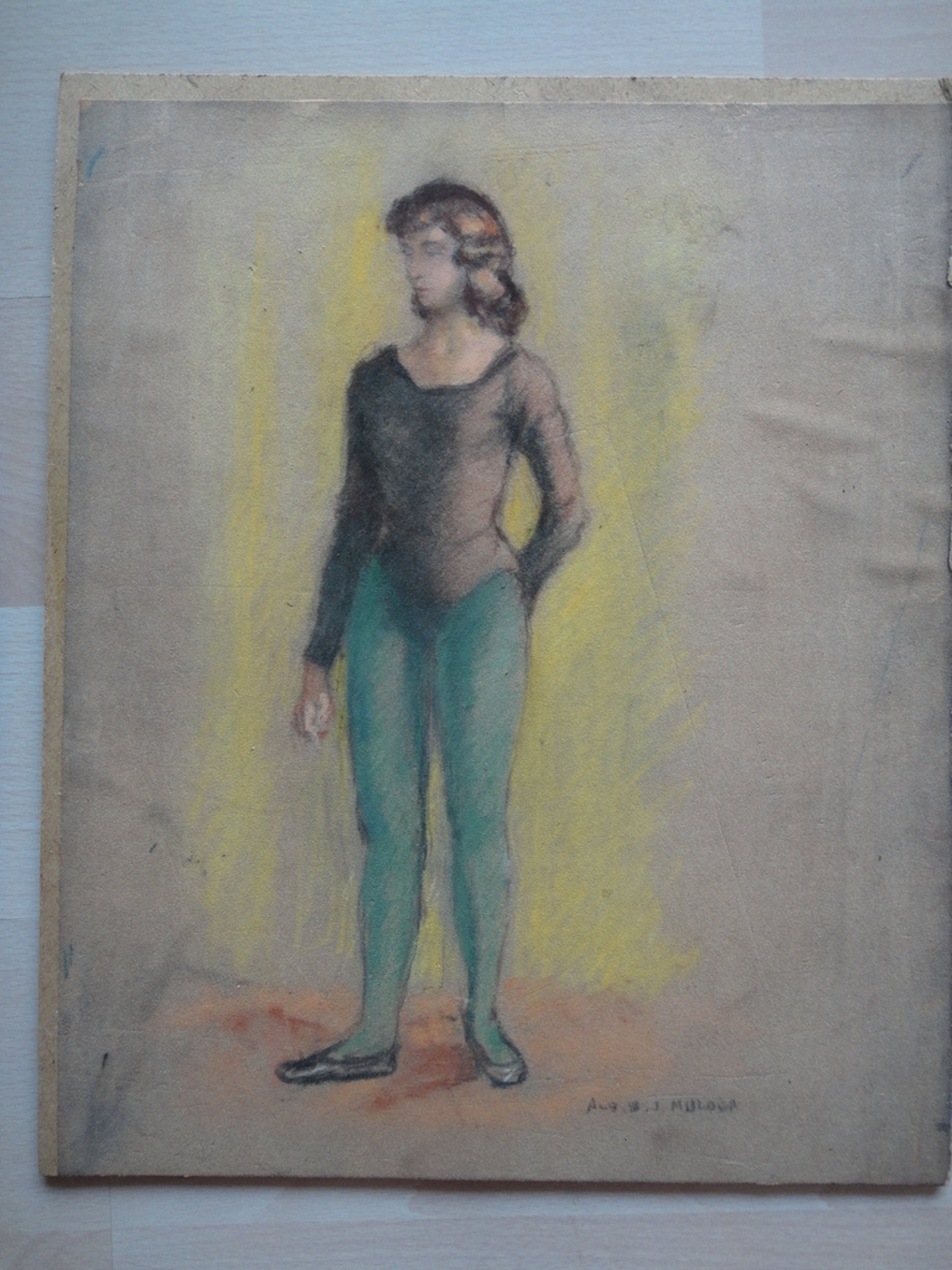 Albert Mulder - Albert BJ Mulder, tekening, ballerina Verkocht ...