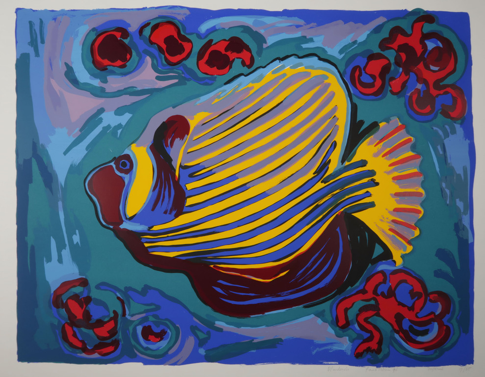 Frank Rosen - Frank Rosen: Zeefdruk, Vlindervis Verkocht | Kunstveiling.nl