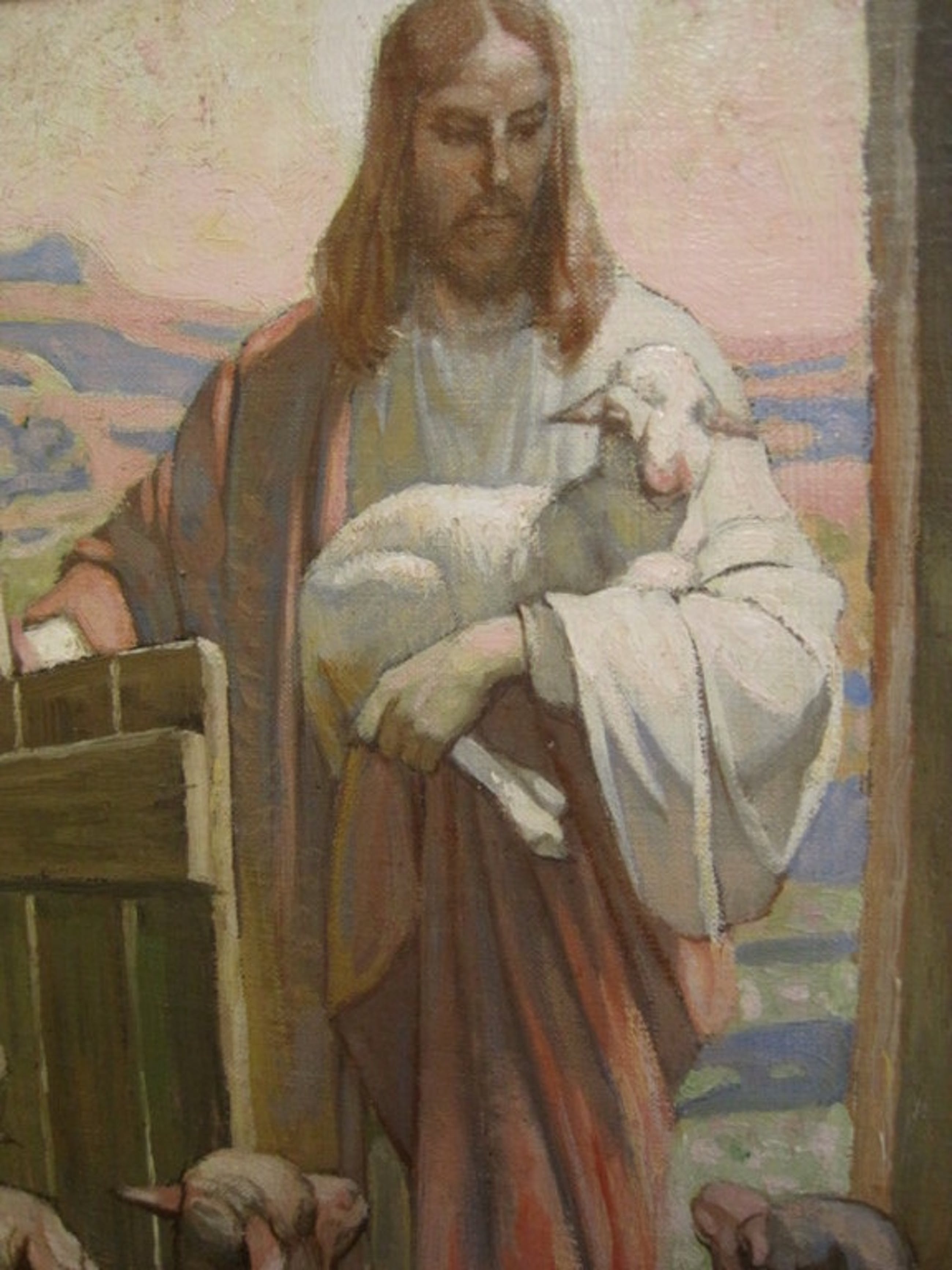 Gerard van Hove - Gerard van Hove 1877-1936 - olieverf "de goede herder ...