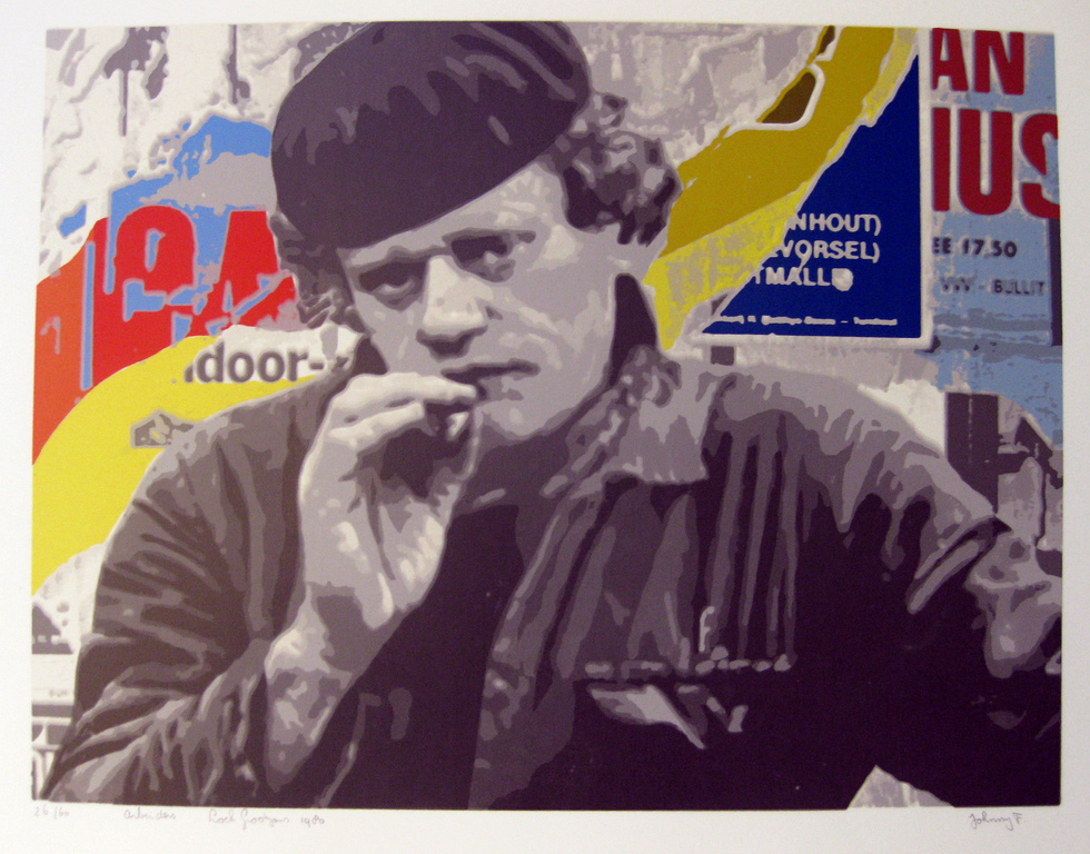 Loek Grootjans - Loek Grootjans, zeefdruk, Arbeiders: Johnny F. 1980 ...
