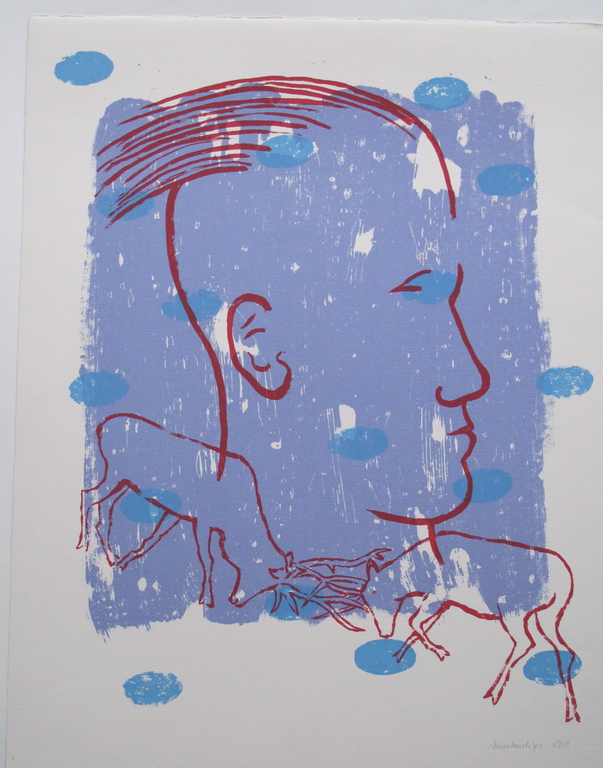 Anne Semler, kleurenlito uit 1992 Verkocht | Kunstveiling.nl