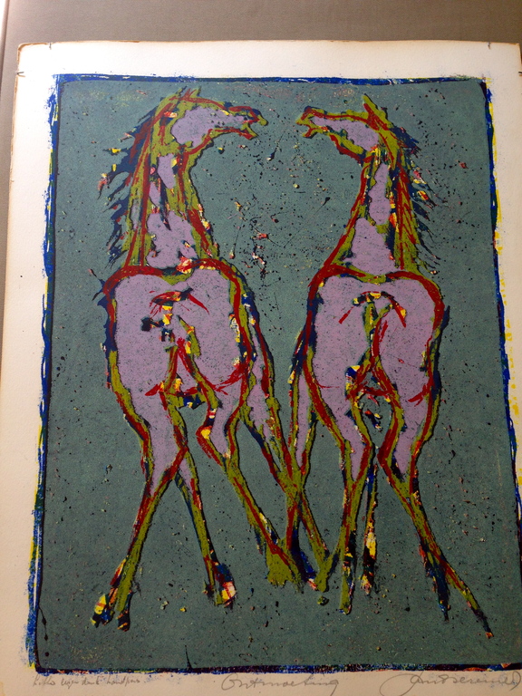 Jan Bezemer - Jan Bezemer, Kleurenlitho, Ontmoeting Verkocht ...