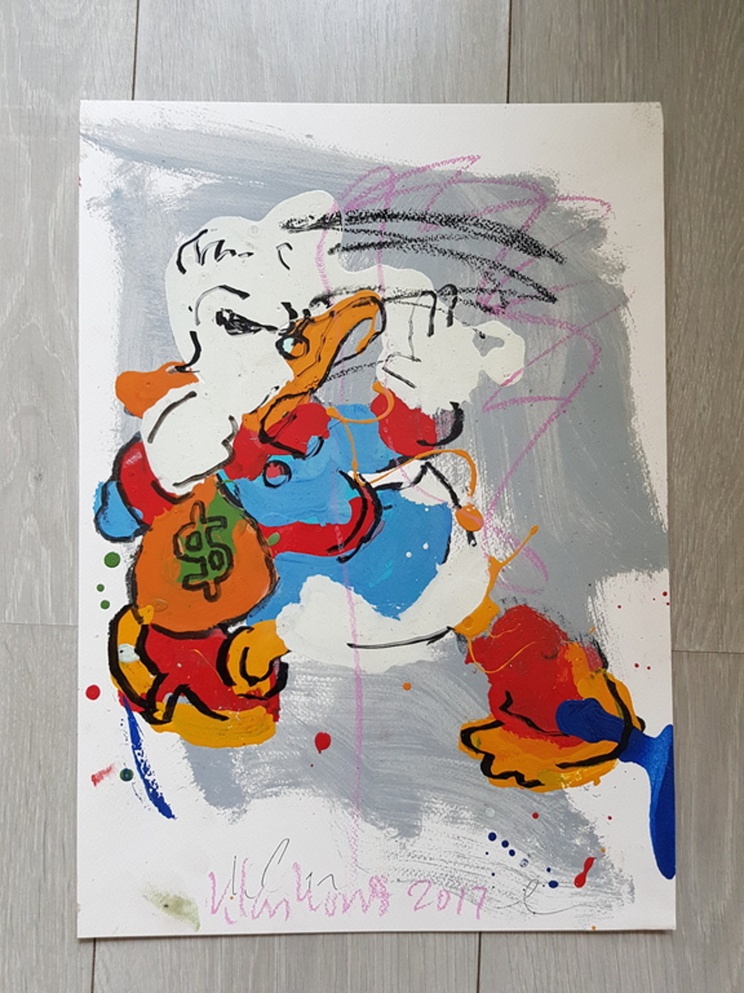 Peter Klashorst - Peter Klashorst - origineel werk - serie Mickey Mouse ... Peter Klashorst - Peter Klashorst - origineel werk - serie Mickey Mouse ...
