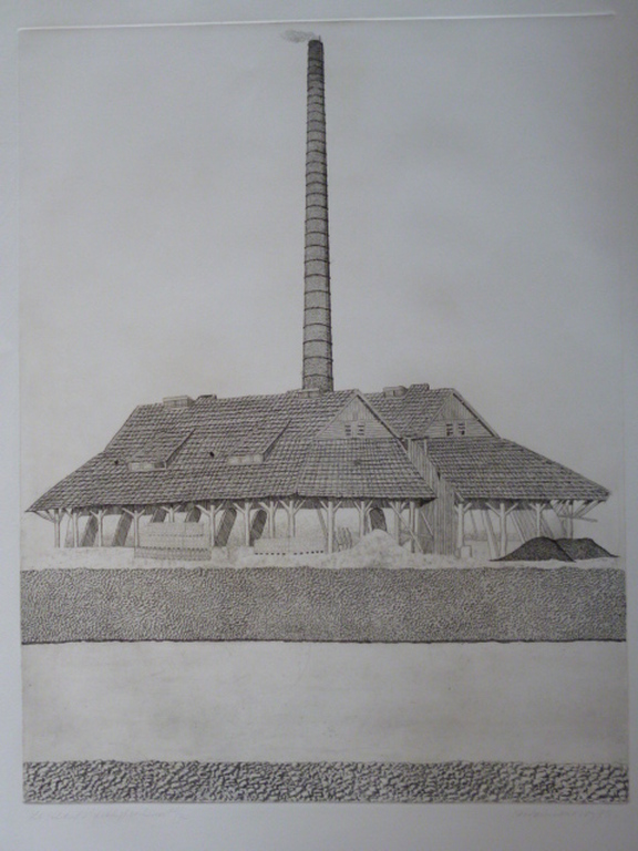 Jan Hein van Rooij - Jan Hein van Rooij - ets - De steenfabriek; Renkum ...