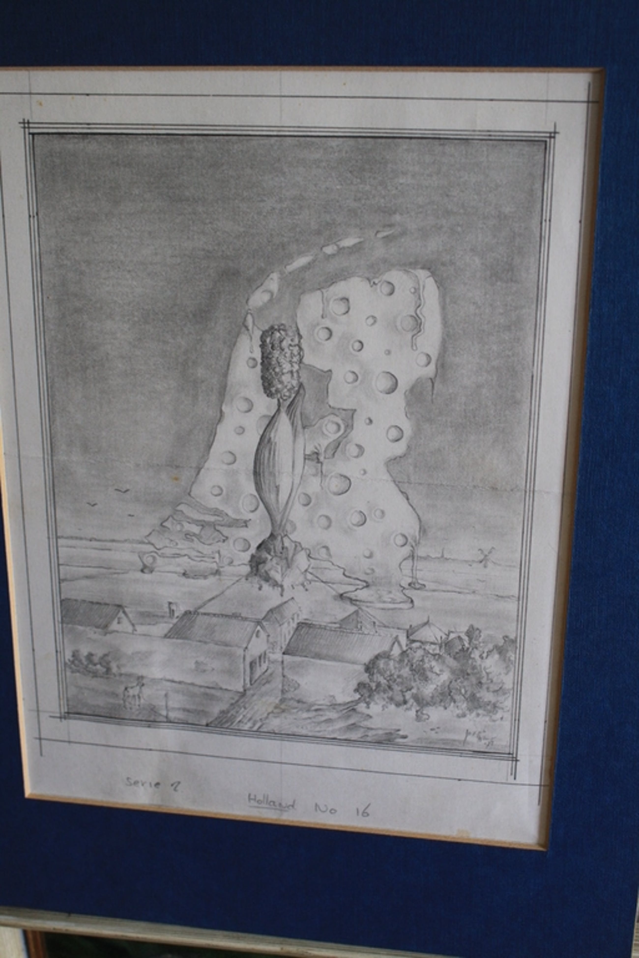 Joseph Bruyn - SURREALISTISCHE TEKENING NEDERLAND van J BRUYN Verkocht ...