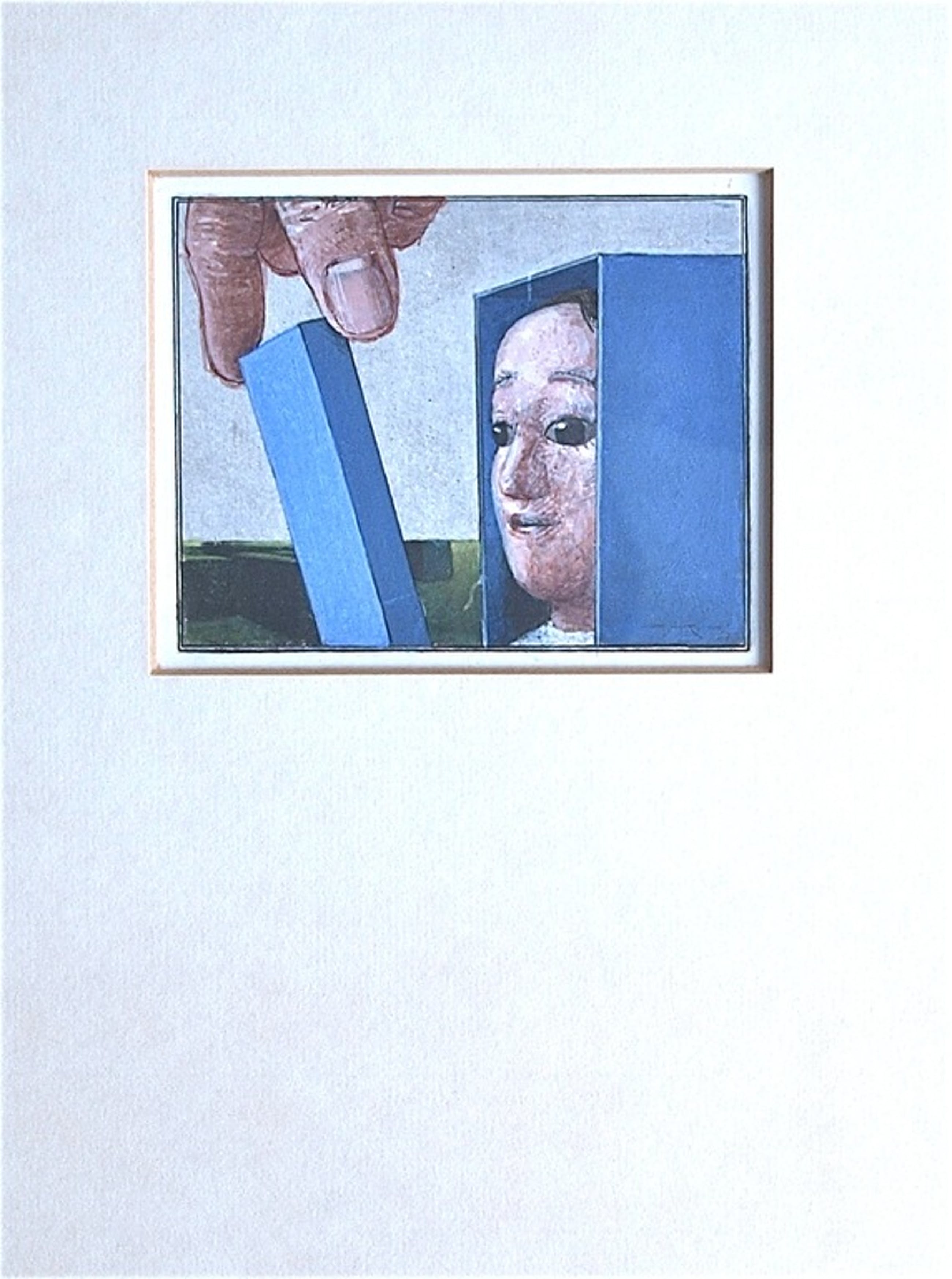 Peter van Poppel, ingeschilderde ets, kinderkopje Verkocht ...