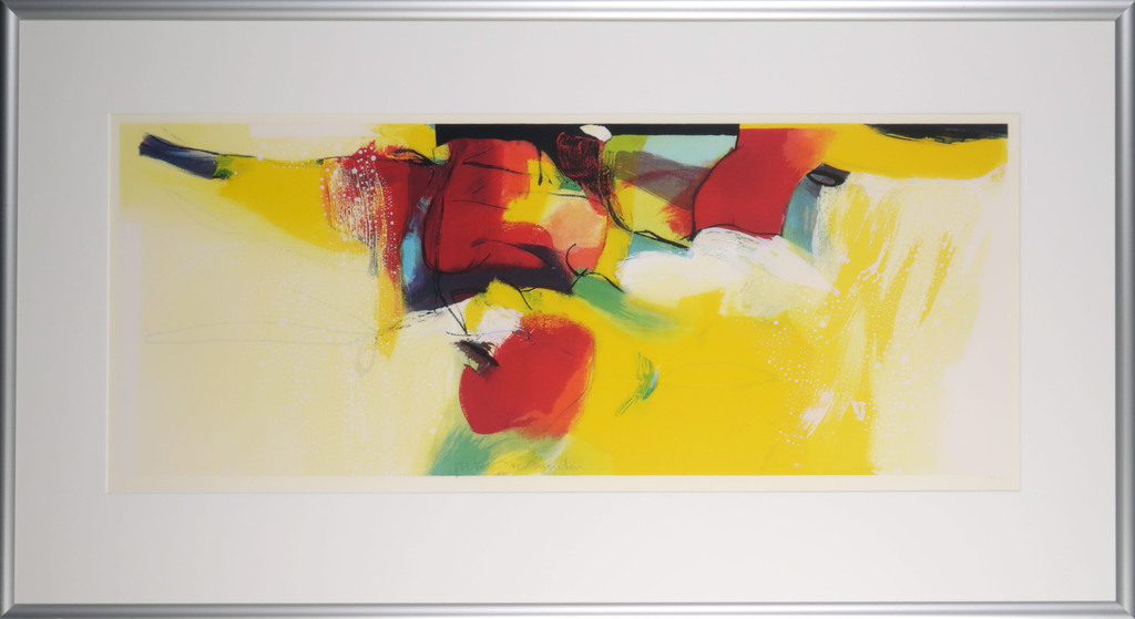 Pieter Vermeulen - Pieter Vermeulen: Zeefdruk, Kersenschaal - Ingelijst ...