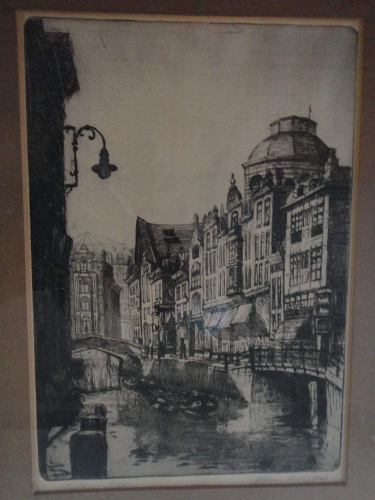 A.W. van Munster - A.W. van Munster, ets, 'steiger Rotterdam, Verkocht ...