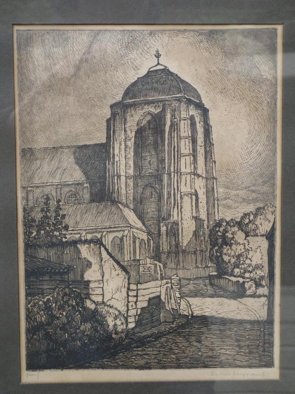 Louis Heijmans - Louis Heymans, Groote kerk Veere, Ets Verkocht ...