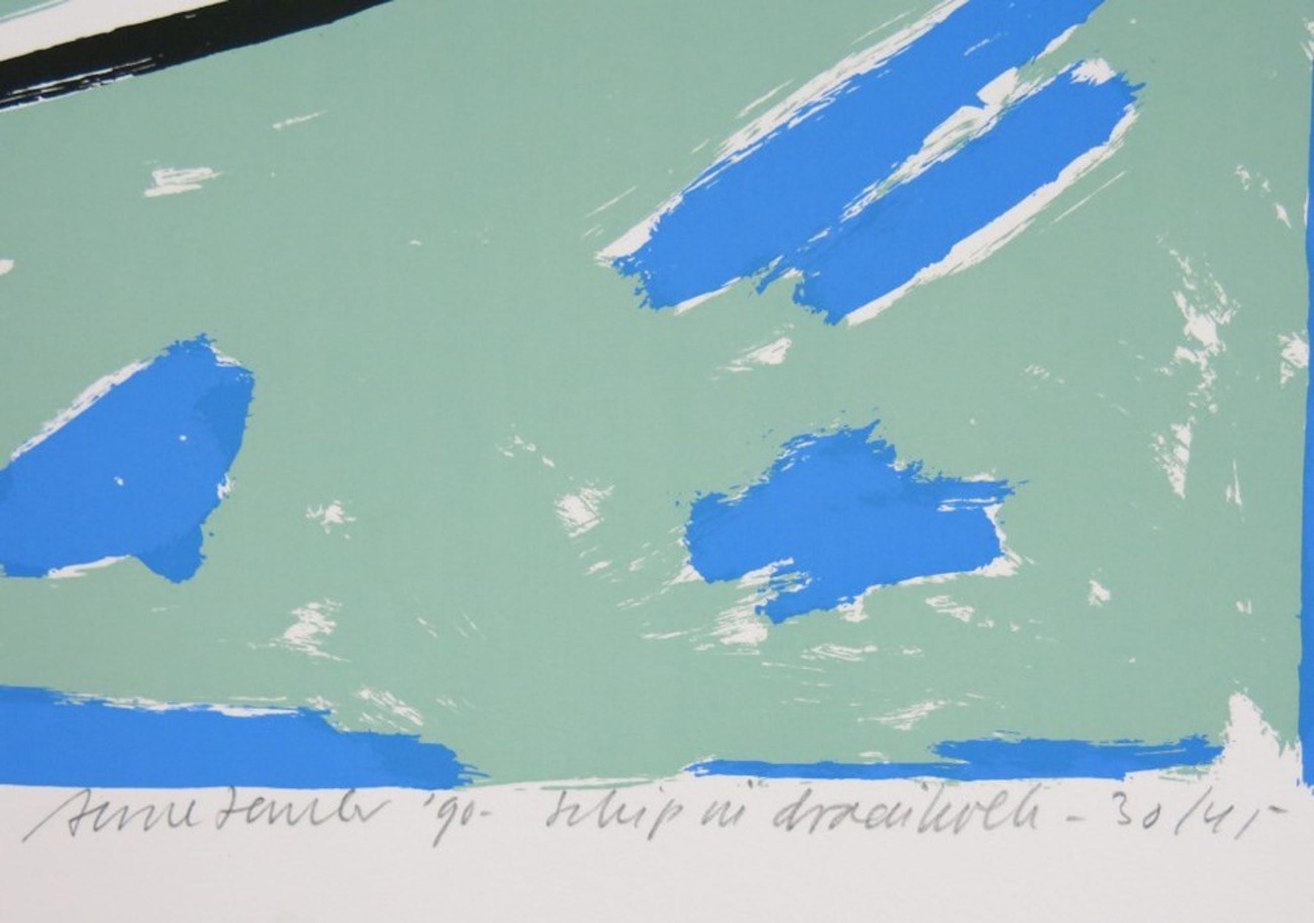 Anne Semler - Anne Semler: Lithografie, Schip in draaikolk Verkocht ...