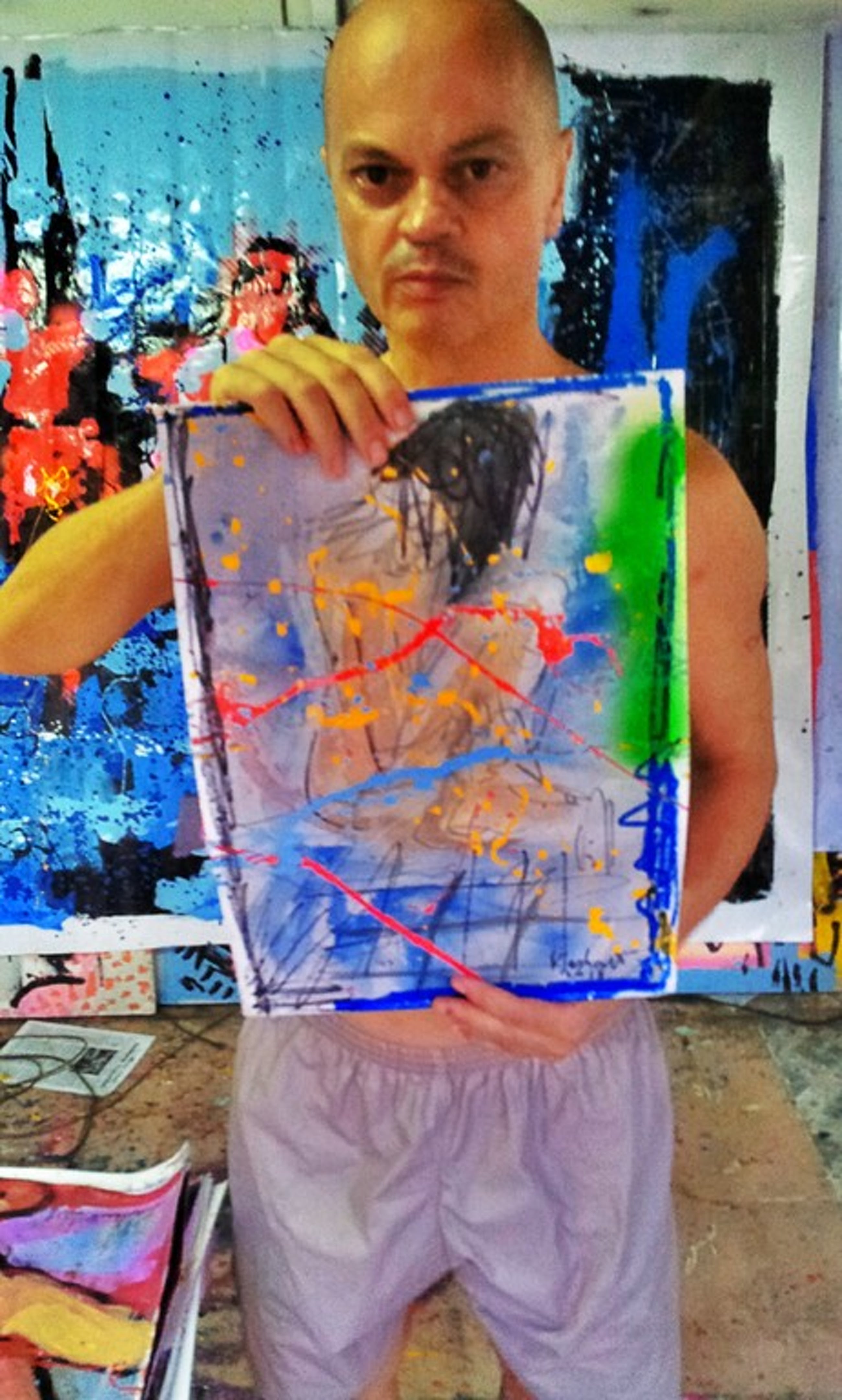 Peter Klashorst - Origineel werk op papier Verkocht | Kunstveiling.nl