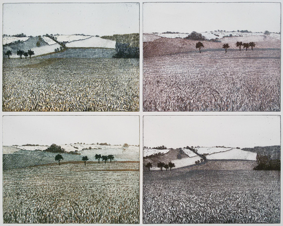 Peter Redeker - Peter Redeker - Landschaft, aquatint ets Verkocht ...