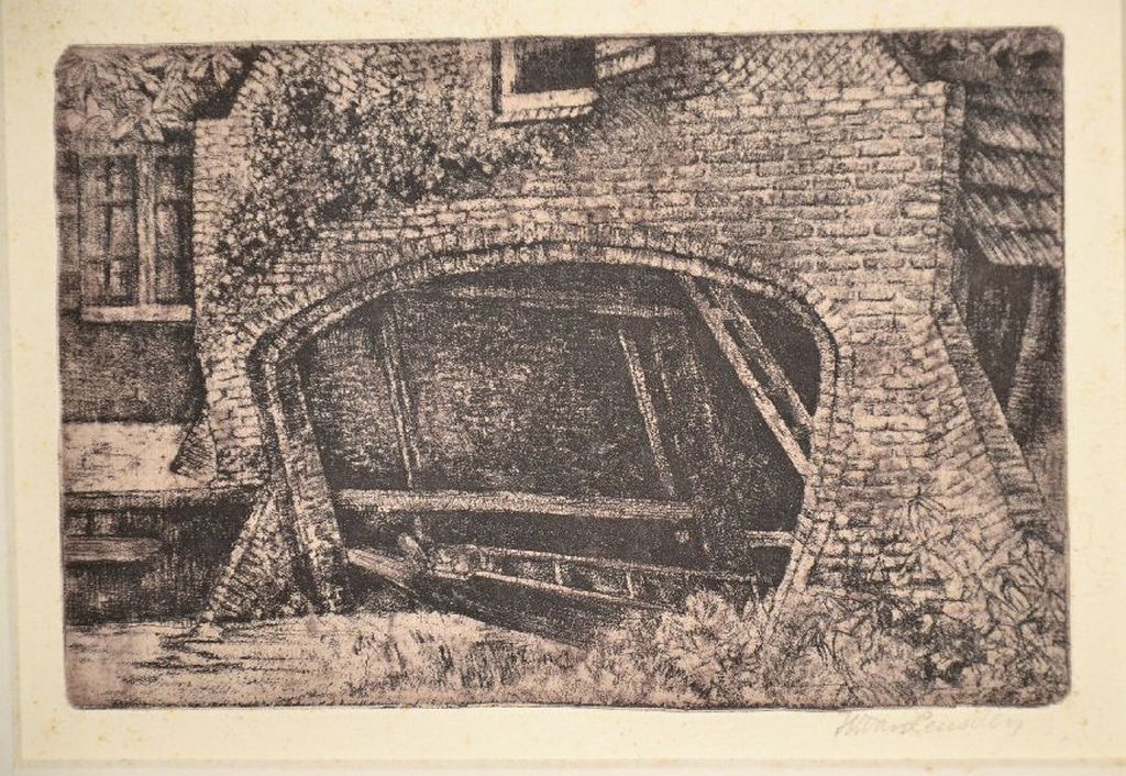 Willem van Leusden - Willem van Leusden: Ets. Bootje in Poort Verkocht ...