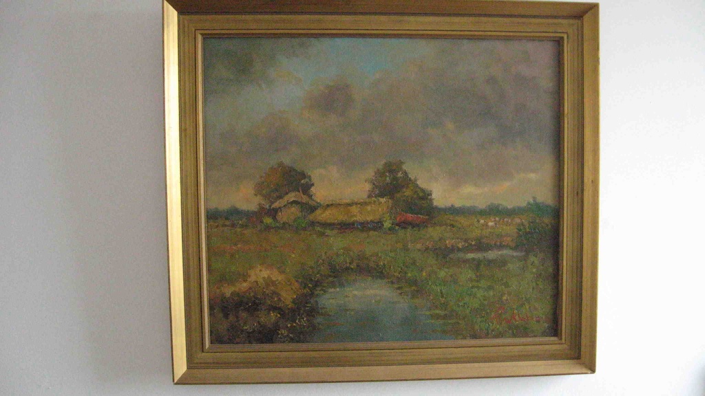 Roelof Wildeboer - Roel Wildeboer, Drenthe, boerderij met grazend vee ...