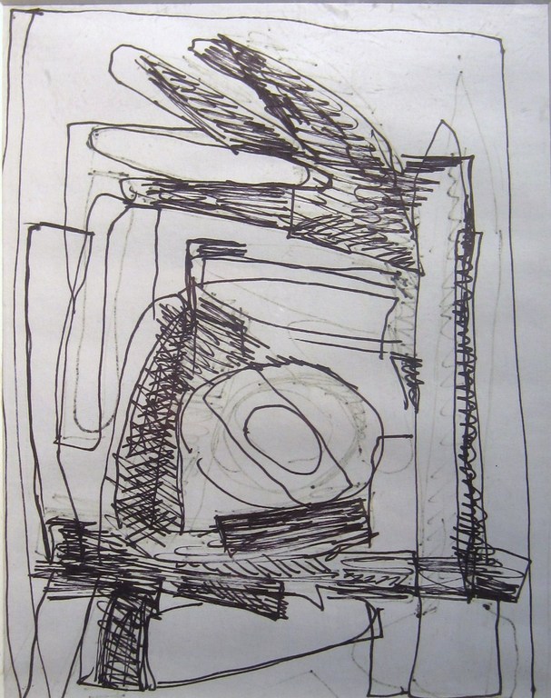 Ernst Vijlbrief - Ernst Vijlbrief - studietekening in lijst Verkocht ...