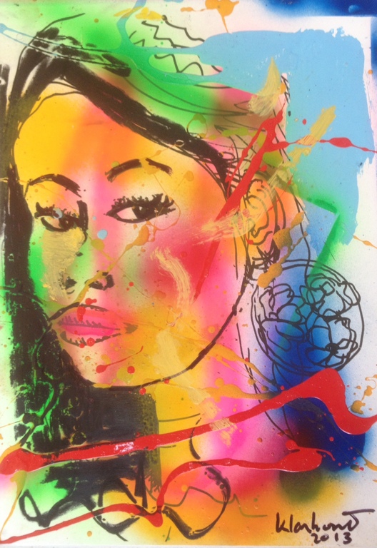 Peter Klashorst - Peter Klashorst - Origineel werk op papier Verkocht ...