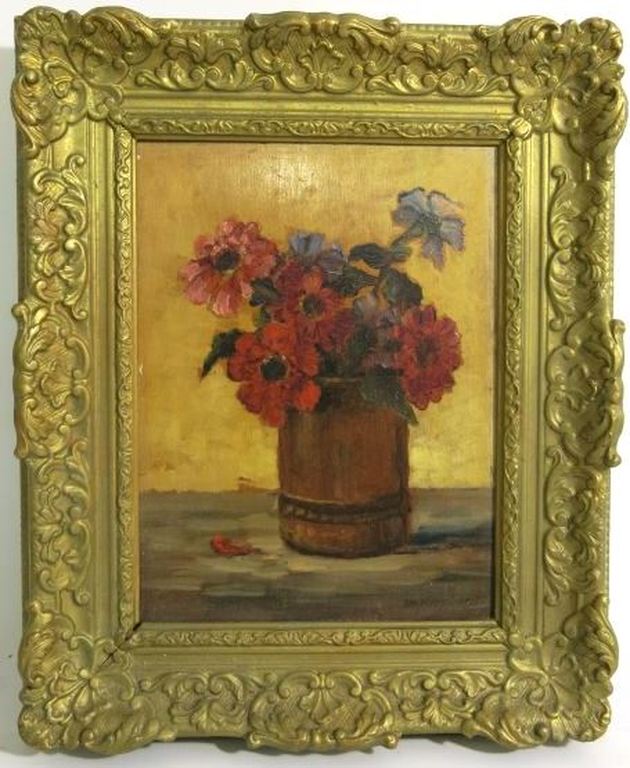 Willem Raaphorst - Willem Raaphorst: Olieverf op Paneel, Bloemstilleven ...