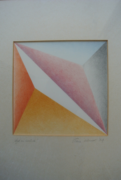 IRENE WERNER. Mooie potloodtekening. TIJD en RUIMTE. 1984. * DAKA ...