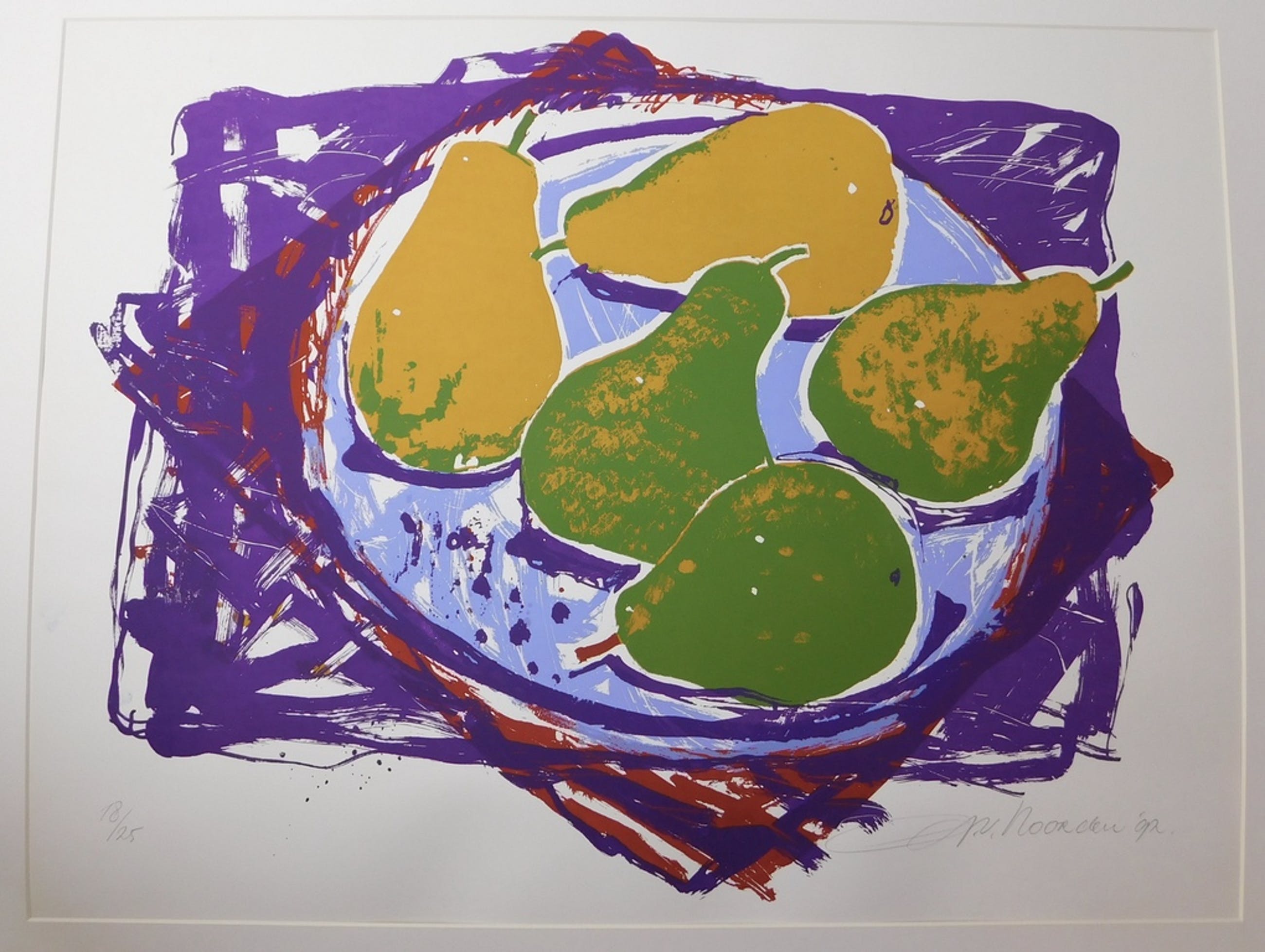 Guusje van Noorden - Guusje van Noorden - Zeefdruk - Peren Verkocht ...