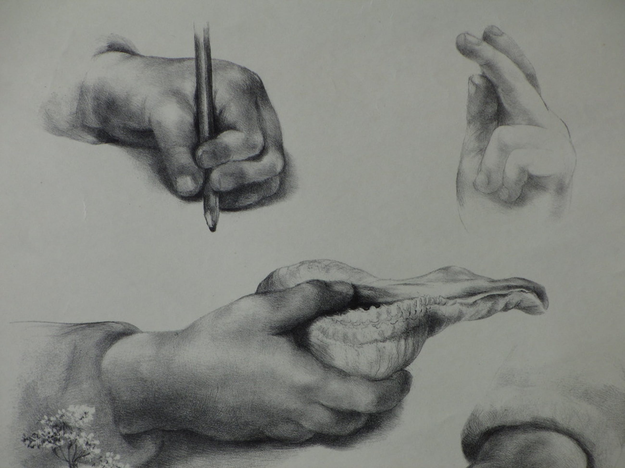 Aart van Dobbenburgh, Marthy's handjes, Litho Verkocht | Kunstveiling.nl