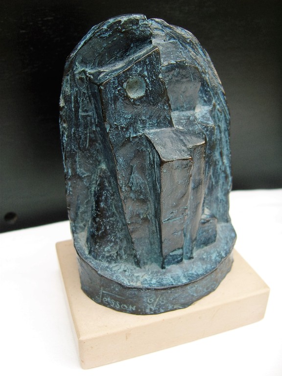 George Tesson - George Tesson: Fraai bronzen kubistisch beeldje ...